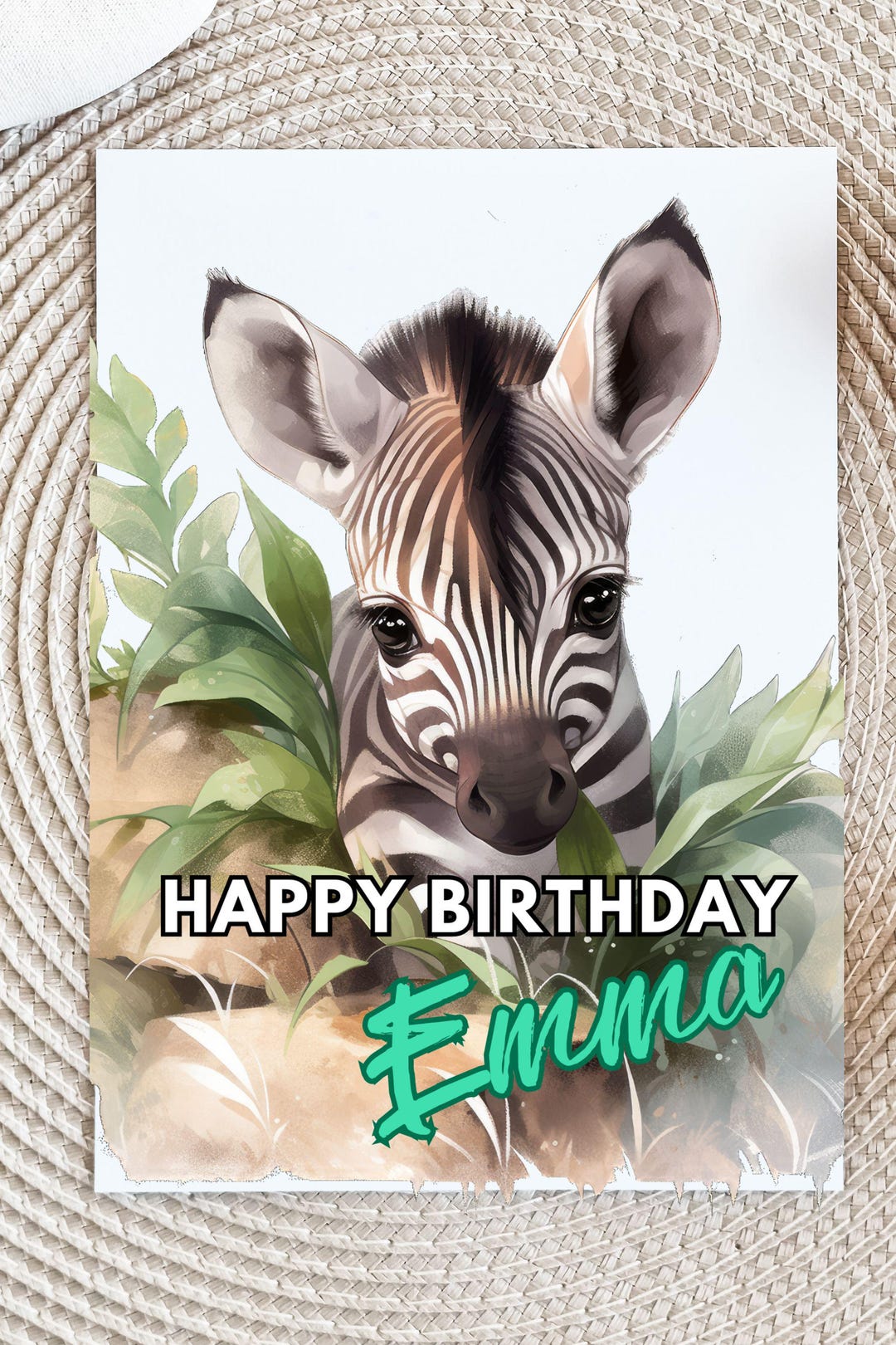 Personalized "happy Birthday Emma" Card, 5 X 7in Download and Print at ...