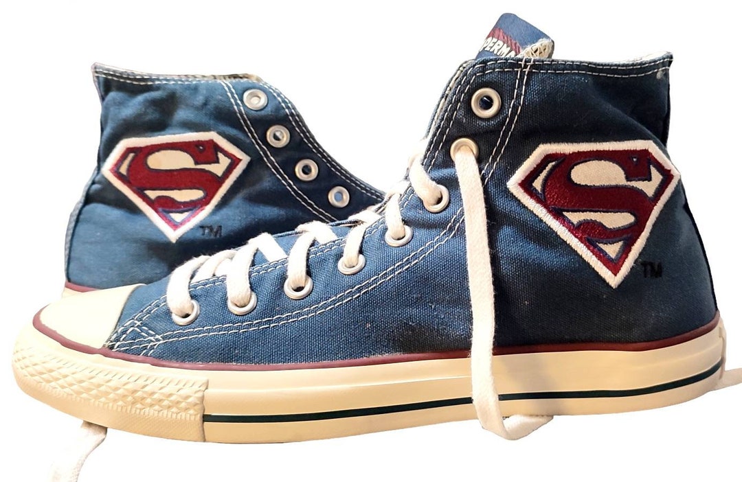 Converse Chuck Taylor Vintage Alte Blu Superman DC Comics US - Etsy