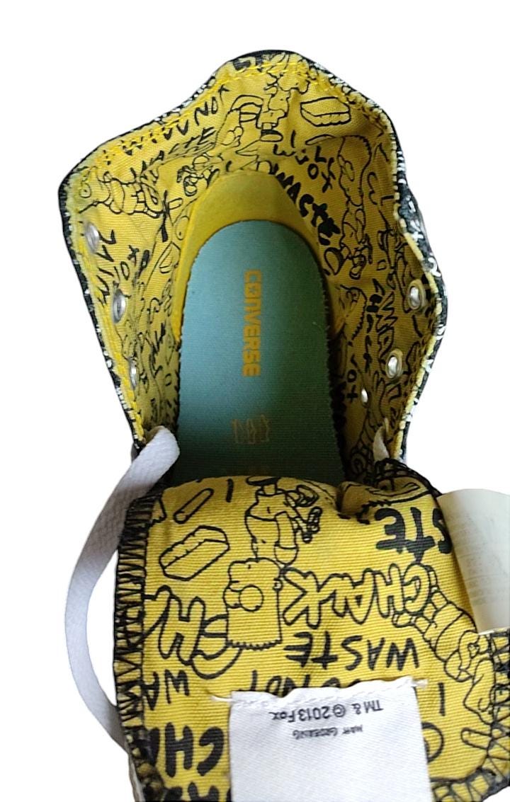 Converse Bart Simpson Chuck Taylor High Tops Sneakers Black White ...