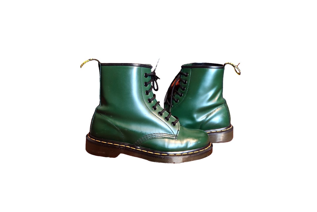 Dr Martens Boots 1460 Green UK 6.5 EU 40 - Etsy