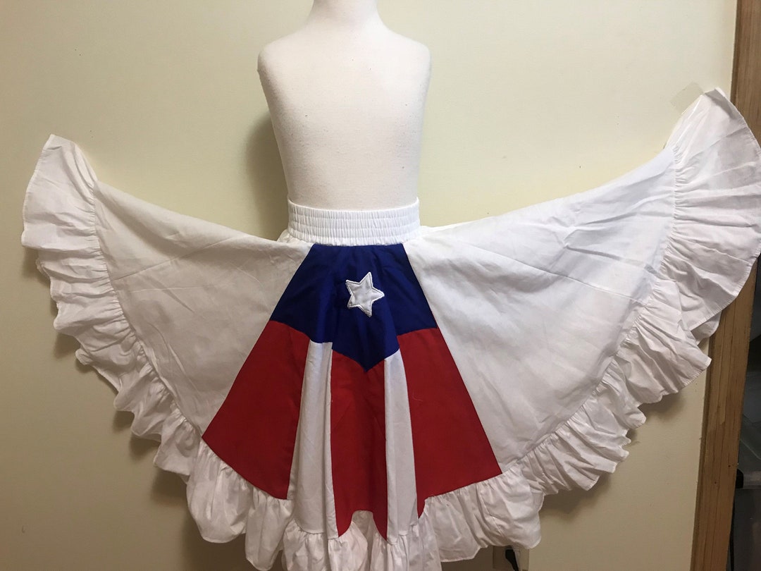 Girls Puerto Rico Plena Skirt - Etsy