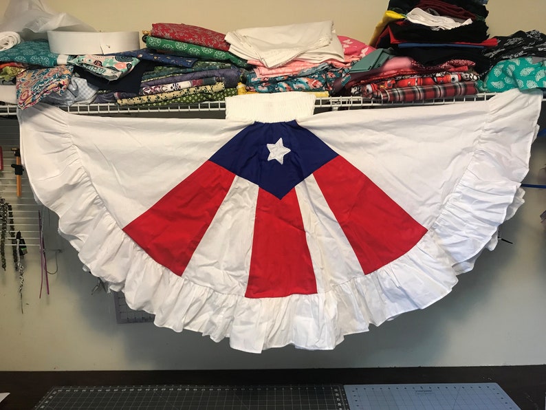 Girls Puerto Rico Plena skirt | Etsy