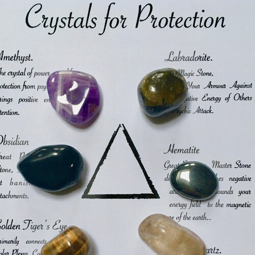 Crystals for Protection. Protection Crystals. Master Stones | Etsy