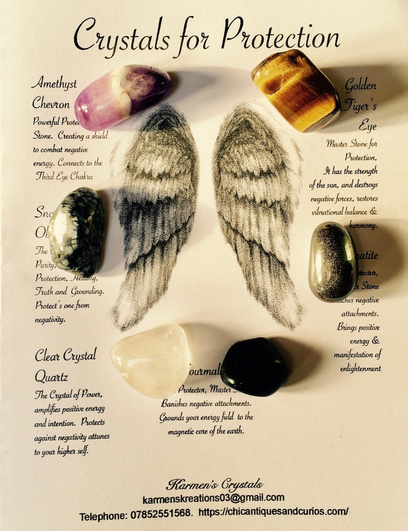 Crystals for Protection. Protection Crystals. Master Stones - Etsy