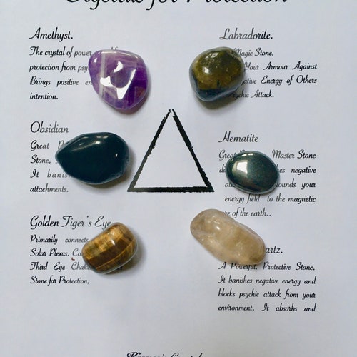 Crystals for Protection. Protection Crystals. Master Stones - Etsy