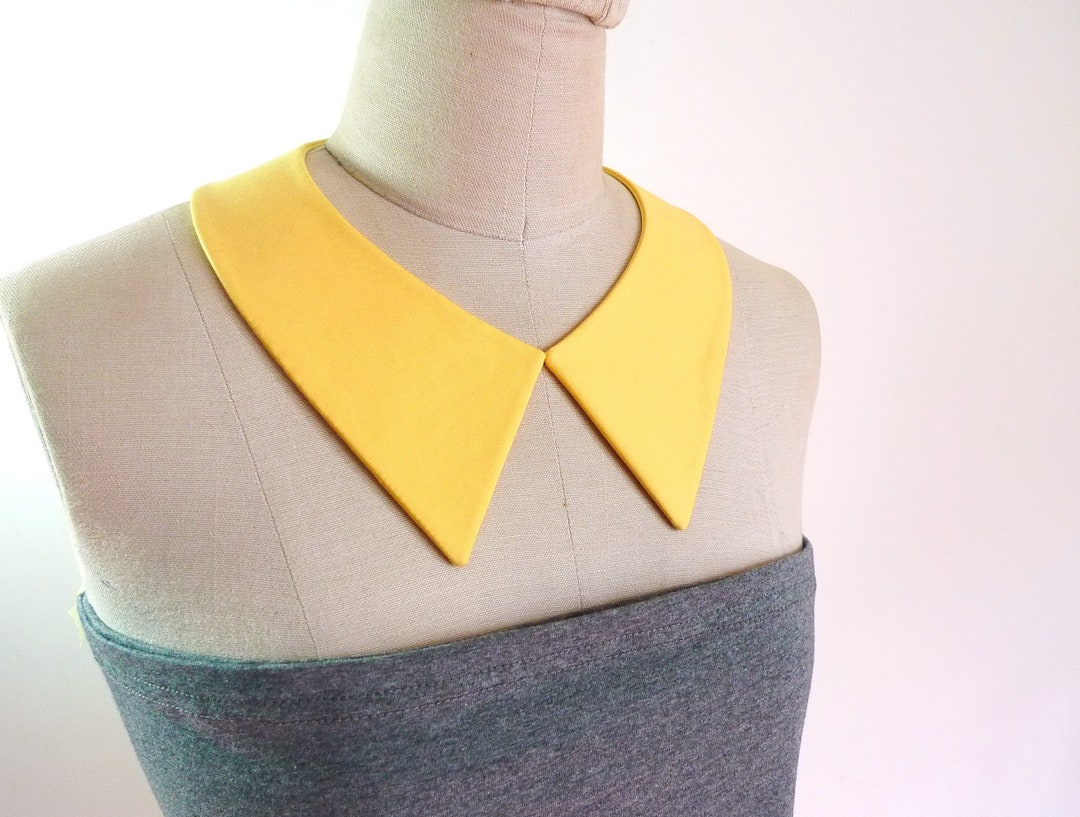 Peter Pan Collar Detachable Collar, Yellow Collar Necklace, Fabric ...