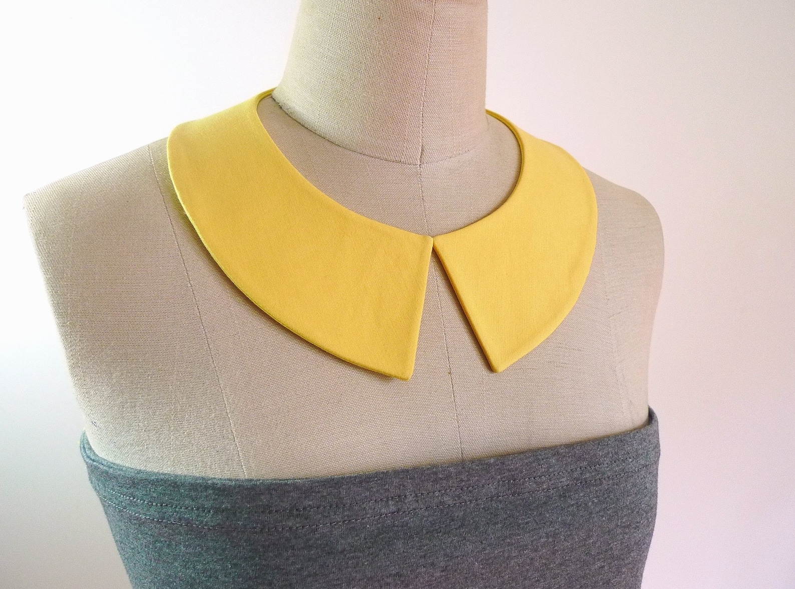 Peter Pan Collar Detachable Collar Yellow collar necklace | Etsy