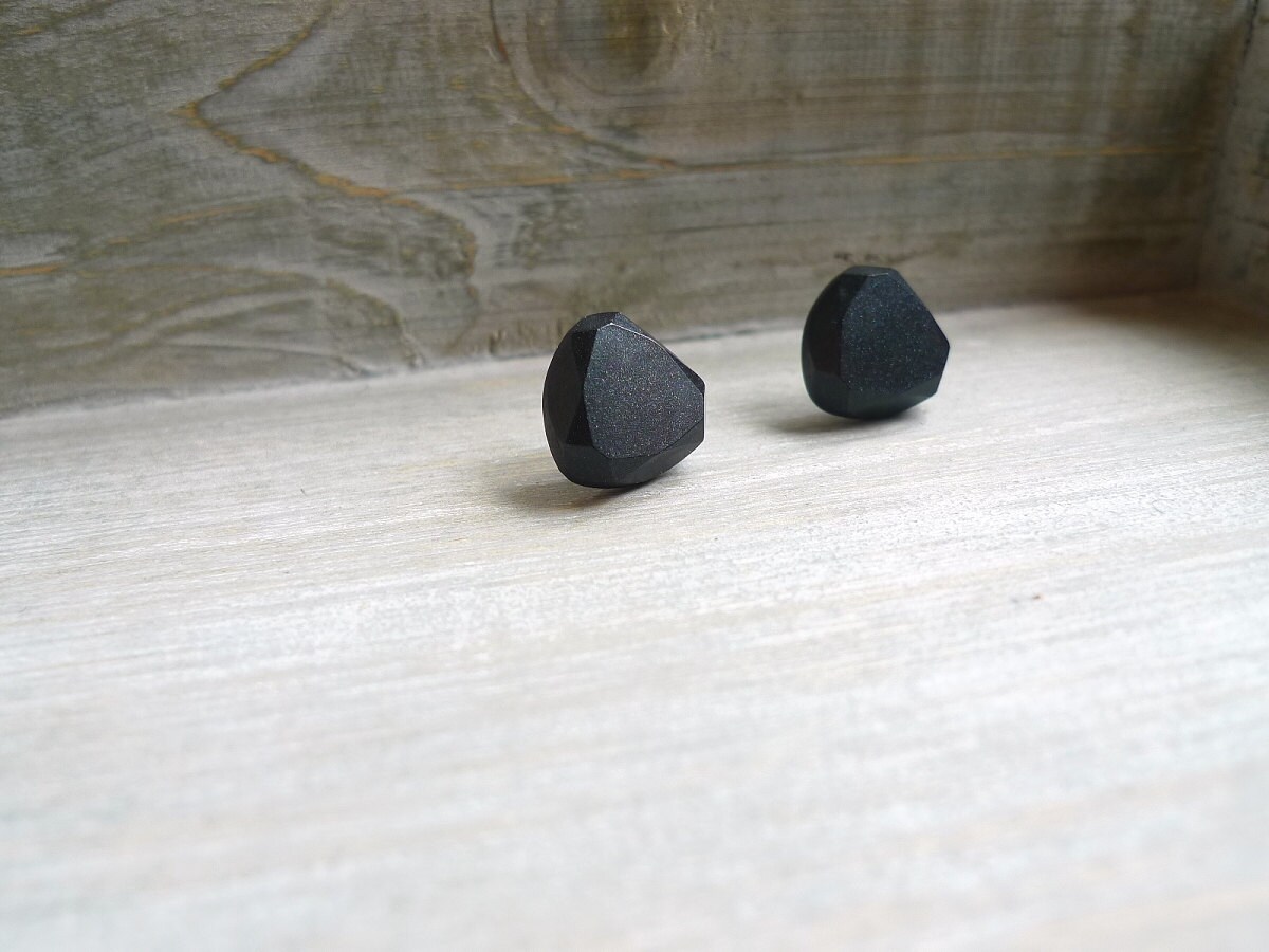 Triangle Stud Earrings Stainless Steel Posts Geometric Studs - Etsy
