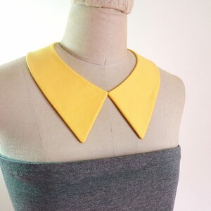 Peter Pan Collar Detachable Collar, Yellow Collar Necklace, Fabric ...
