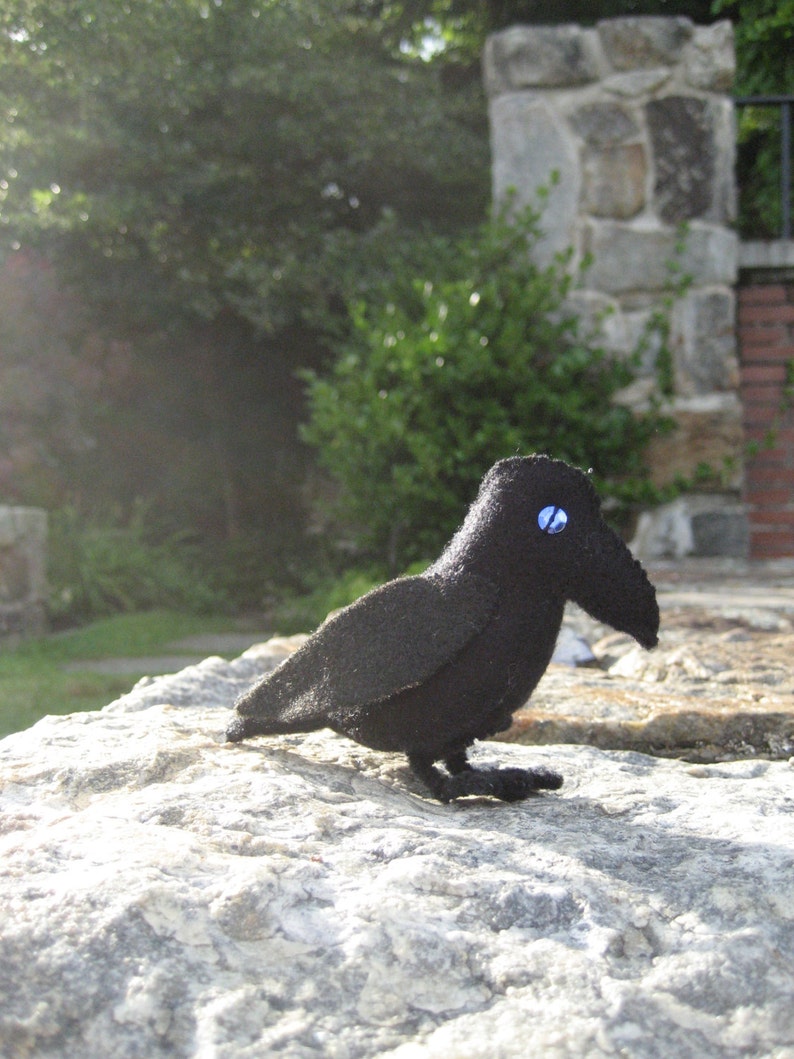 Nevermore Raven Felt Sewing Pattern Pdf Download - Etsy