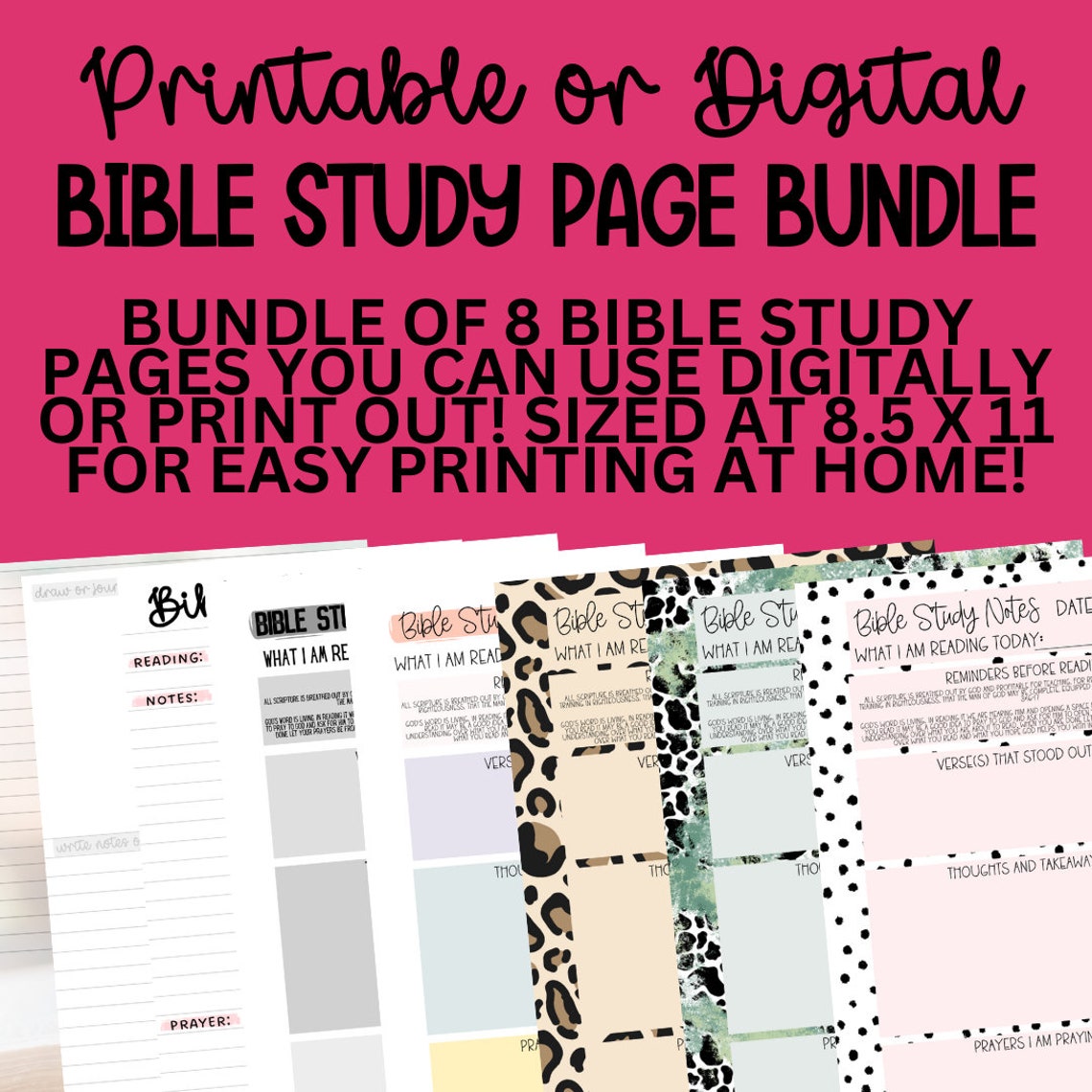 Bible Study Bundle - Etsy