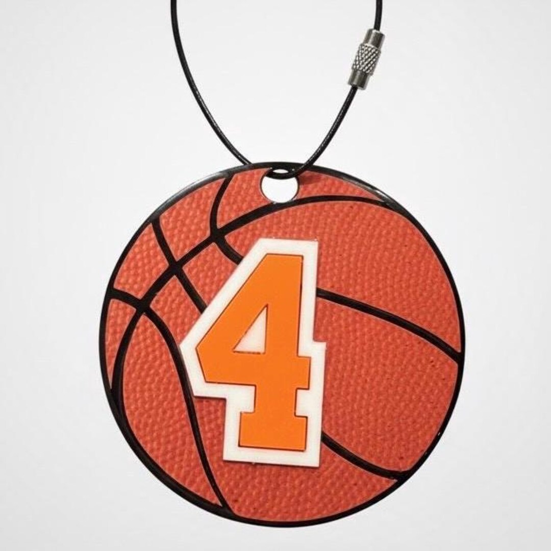Basketball Bag Tag Team – Custom/personalized Acrylic Name Tag for ...
