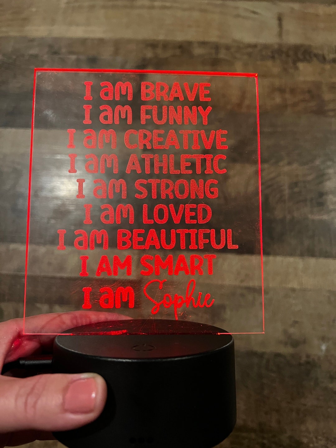 Custom Motivational Light up Sign - Etsy