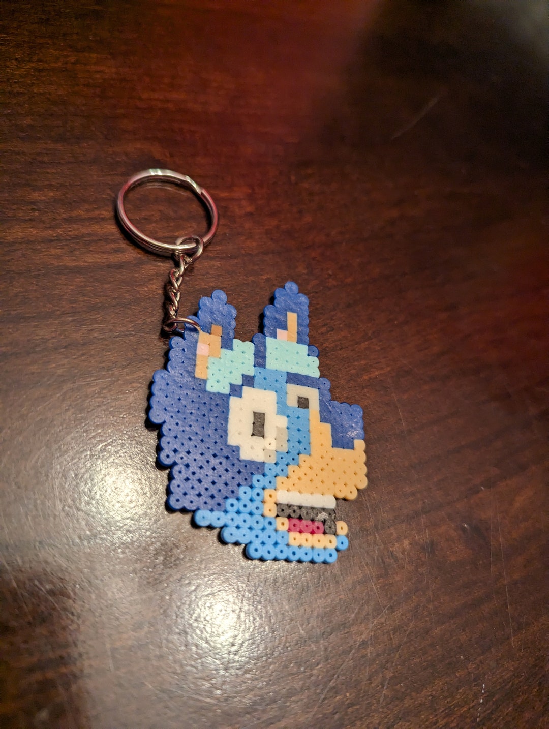 Blue Dog Keychain - Etsy