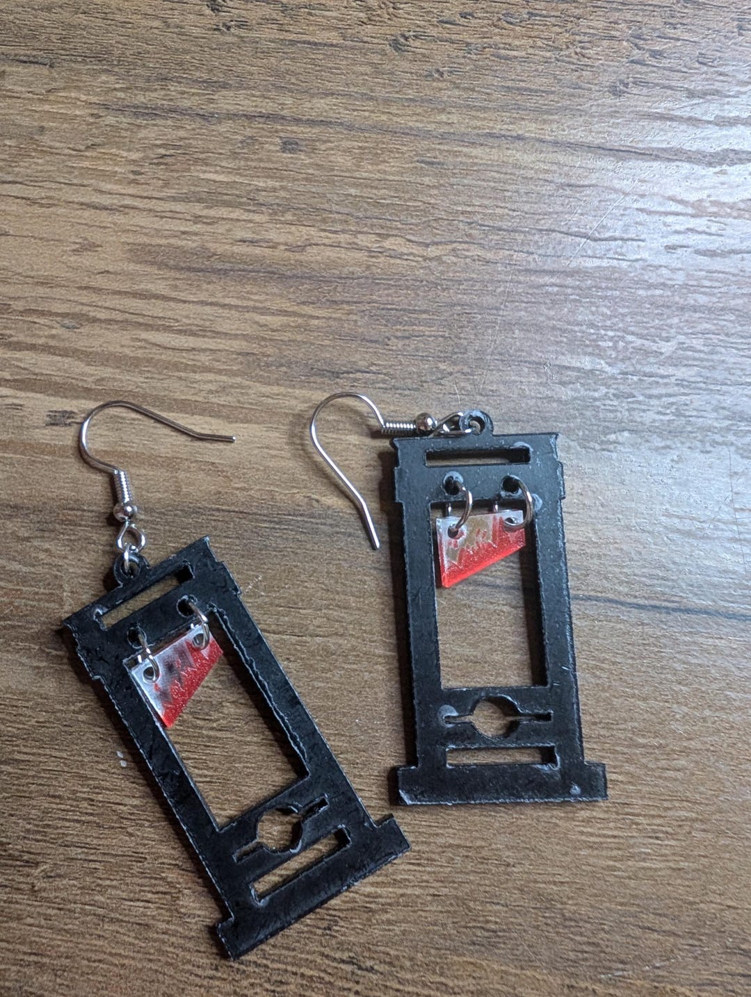 Guillotine Earrings: Halloween Jewelry - Etsy