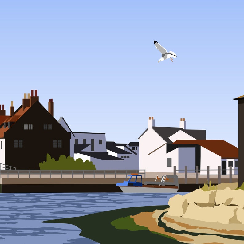 MUDEFORD Quay Ferry & Black House Hengistbury Head - Etsy