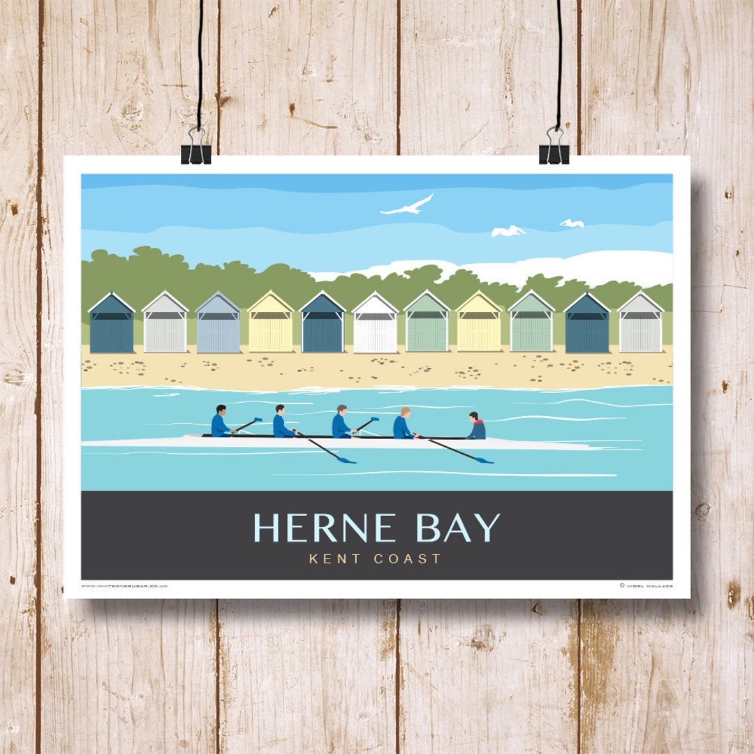 Herne Bay Rowing Club. Travel Style Poster. A4, A3, A2, A1. Other Sizes ...