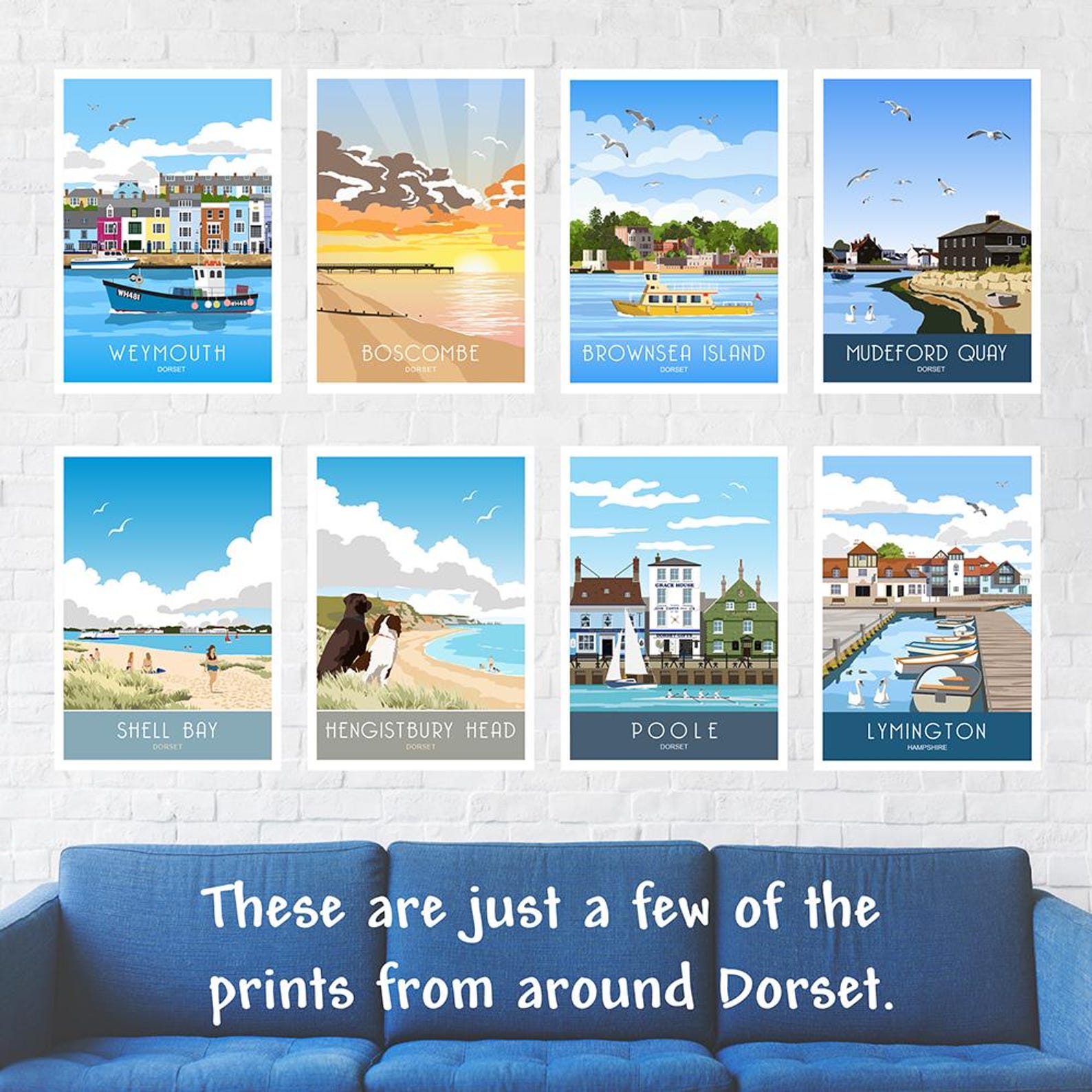 Poole Quay, Poster Print, Harbour. Dorset. A4, A3, A2, A1. Travel ...