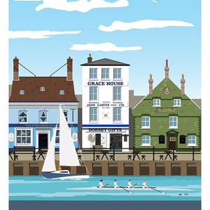 Poole Quay, Poster Print, Harbour. Dorset. A4, A3, A2, A1. Travel ...
