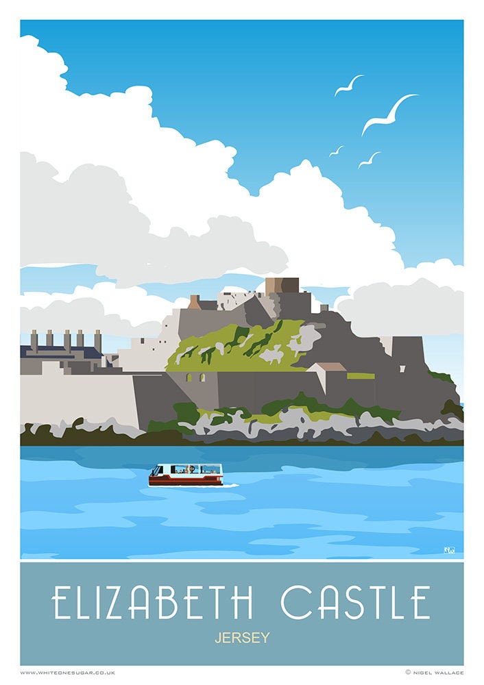 Elizabeth Castle, Jersey, Channel Islands. A4, A3, A2, A1. Travel ...