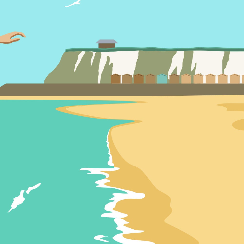 Westgate on Sea Near Margate Landscape. Railway Style Poster. - Etsy UK