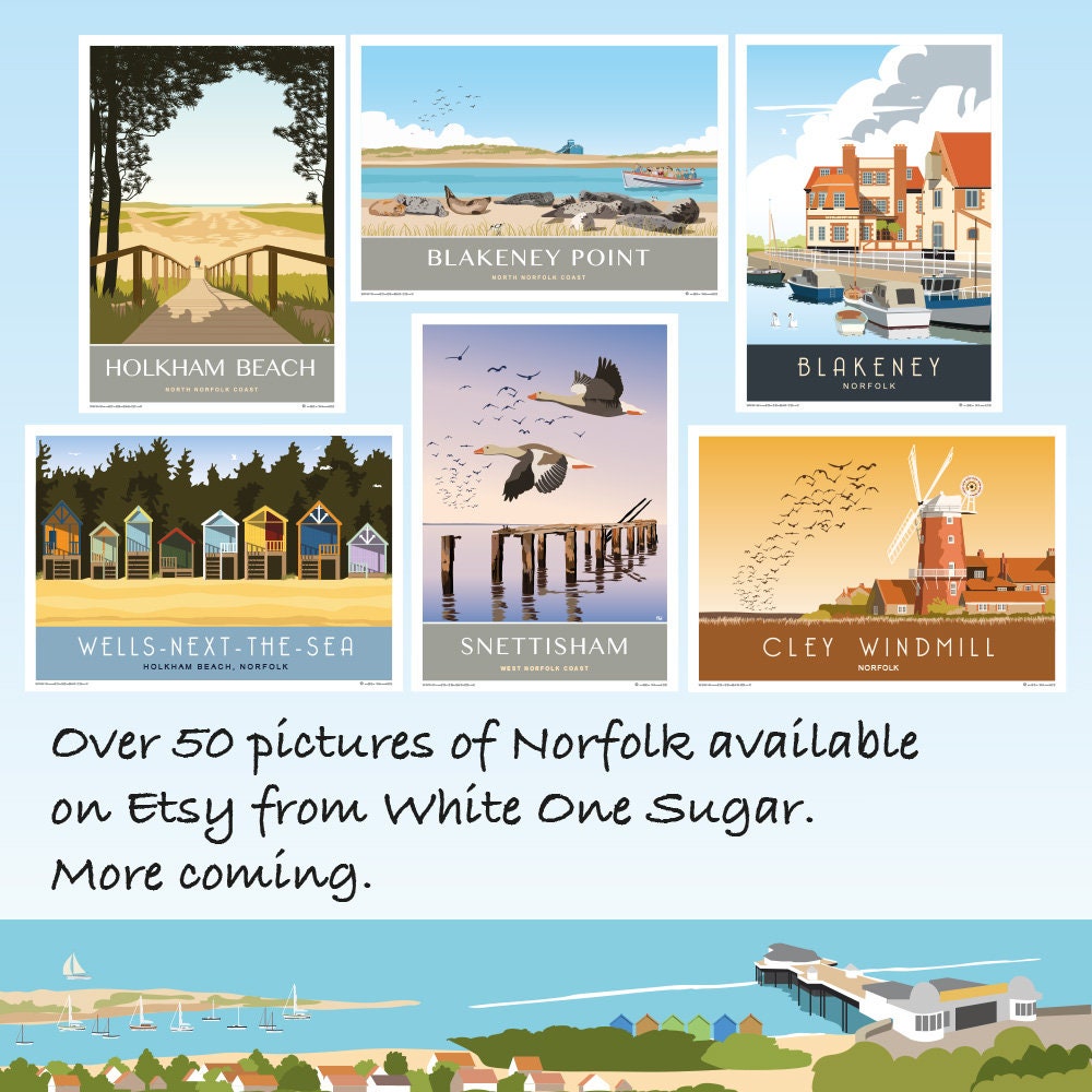 Lowestoft, Ness Point Suffolk. A4, A3, A2, A1, Railway Poster. Other ...