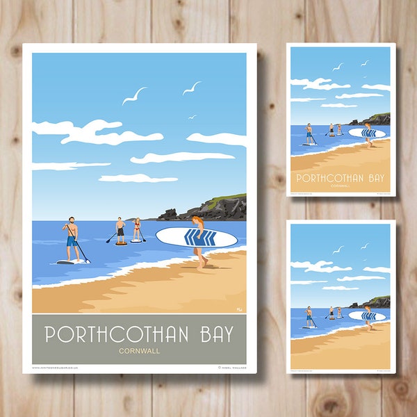 Paddle Boarding Poster - Etsy