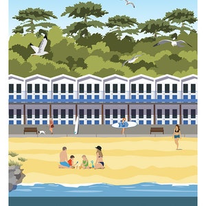 Branksome Chine,dene, Beach Huts, Poole Near Bournemouth, Dorset ...