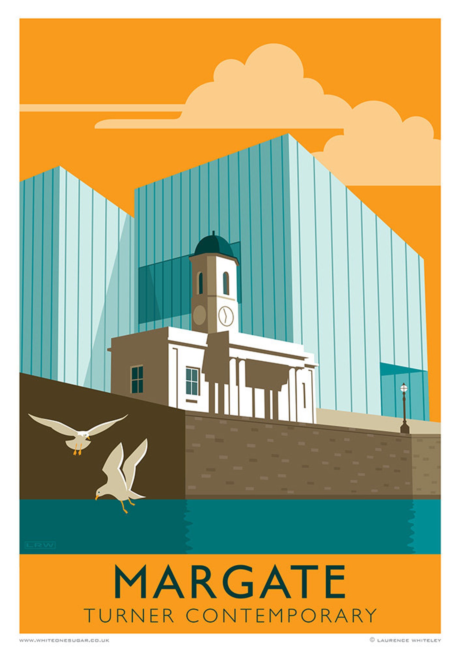Margate. Retro Seaside Poster Margate Turner Contemporary, One of the ...