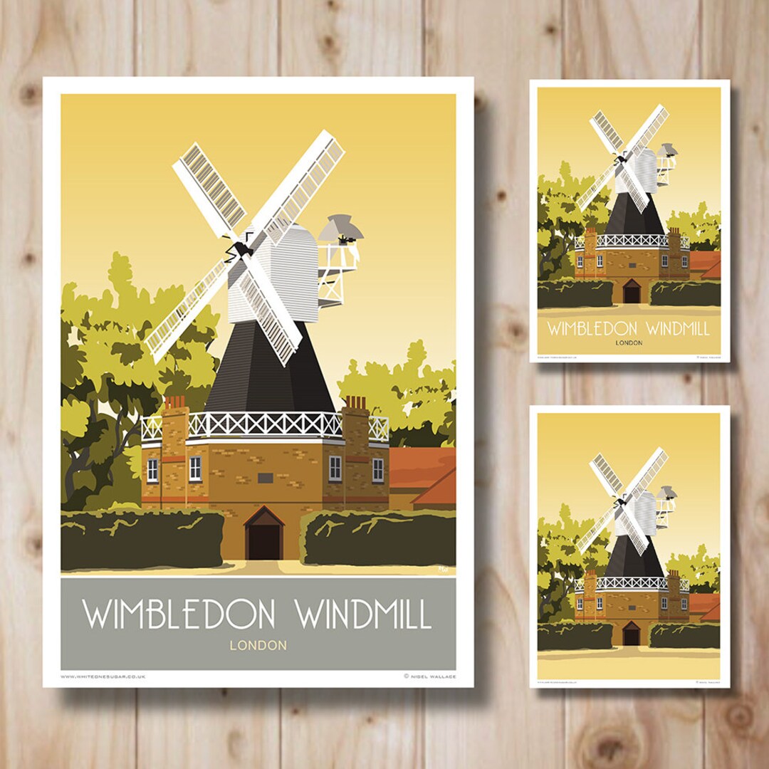 Windmill on Wimbledon Common, Borough of Merton, London, Art Deco Style ...