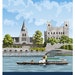 ROCHESTER. Art Print Travel Poster of Rochester Castle and Cathedral ...