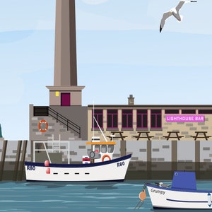 Margate Harbour Arm. Poster, Print, Portrait and Landscape. Travel ...