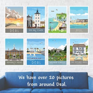 Deal Beach Scene. Portrait or Landscape A4, A3, A2, A1. Other Sizes Are ...