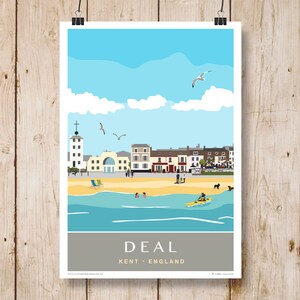 Deal Beach Scene. Portrait or Landscape A4, A3, A2, A1. Other Sizes Are ...