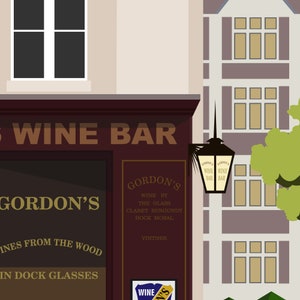 Gordon's Wine Bar, London. Art Print Poster of Gordon's Wine Bar ...