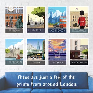 London Marathon. Male Runner. Art Print Travel/railway Poster. Portrait ...