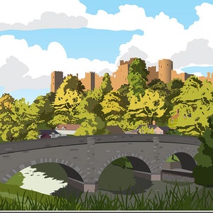 Ludlow, Shropshire. A4, A3, A2 & A1 Travel Poster - Etsy