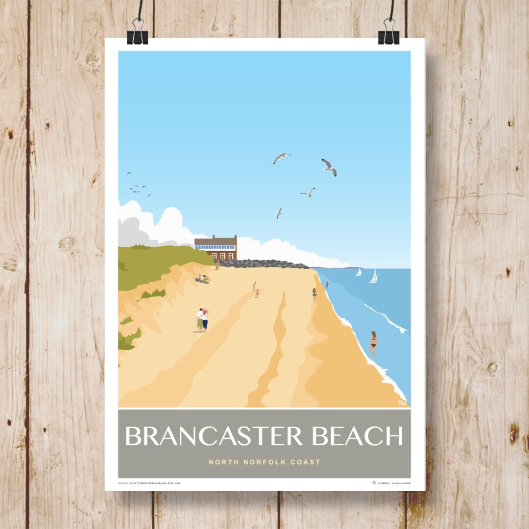 Brancaster Beach and Golf Course Clubhouse, North Norfolk Coast ...