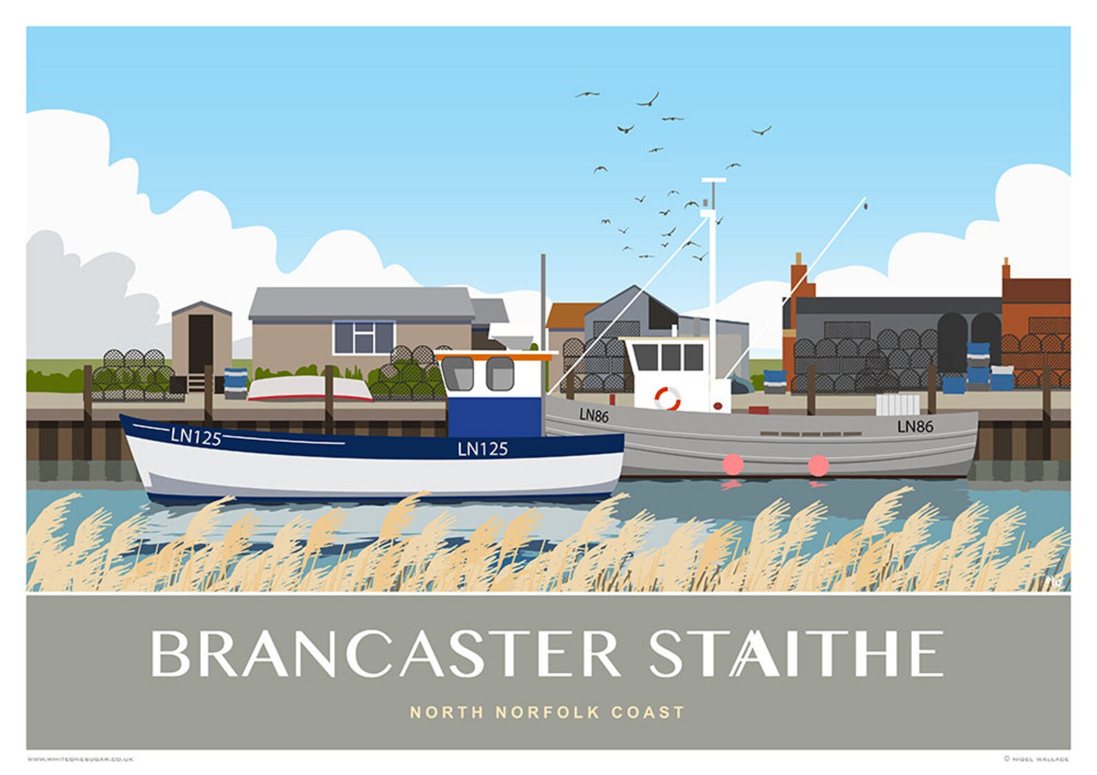 BRANCASTER STAITHE North Norfolk Coast. Landscape A4 A3 A2 - Etsy
