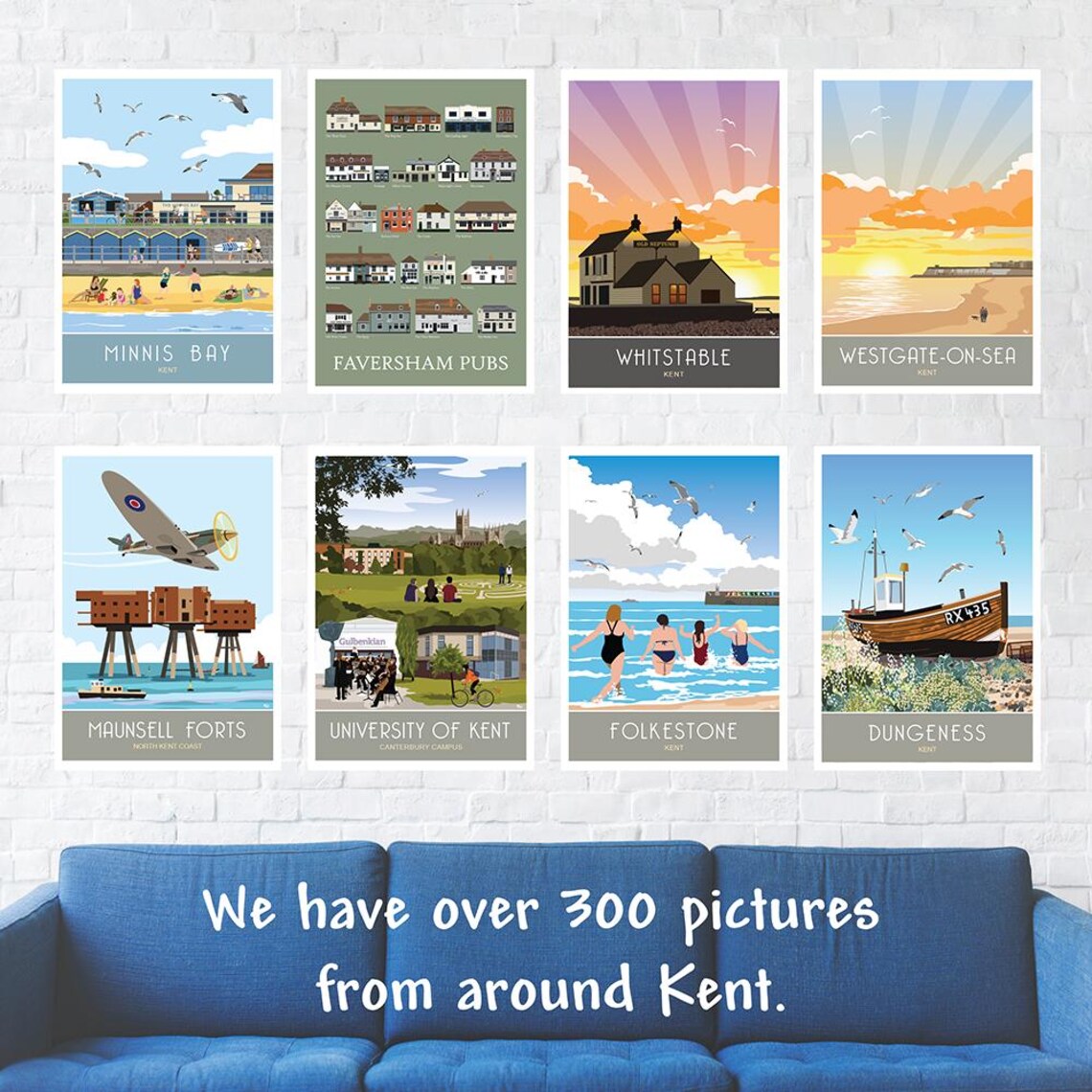 Dungeness Lighthouse, Sunset, Kent. A4, A3, A2, A1 Travel Poster Art ...