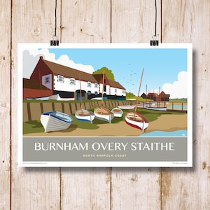 Burnham Overy Staithe, North Norfolk Coast. Landscape A4, A3, A2 - Etsy UK