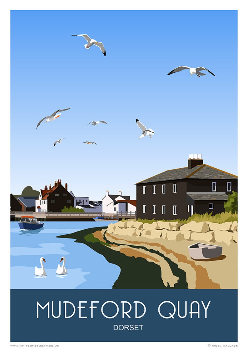 MUDEFORD Quay Ferry & Black House Hengistbury Head - Etsy