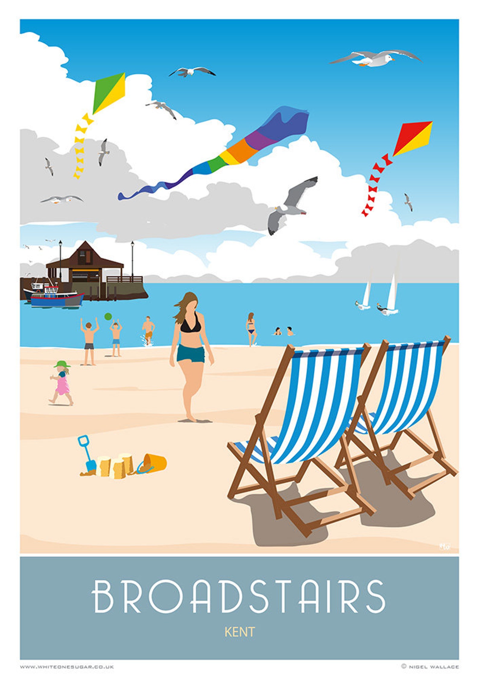 Broadstairs Beach Travel Poster. A4, A3, A2, A1. Other Sizes Now ...