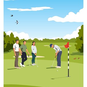 Personalised Golf Gift Poster. for the Love of Golf. Travel Poster Gift ...
