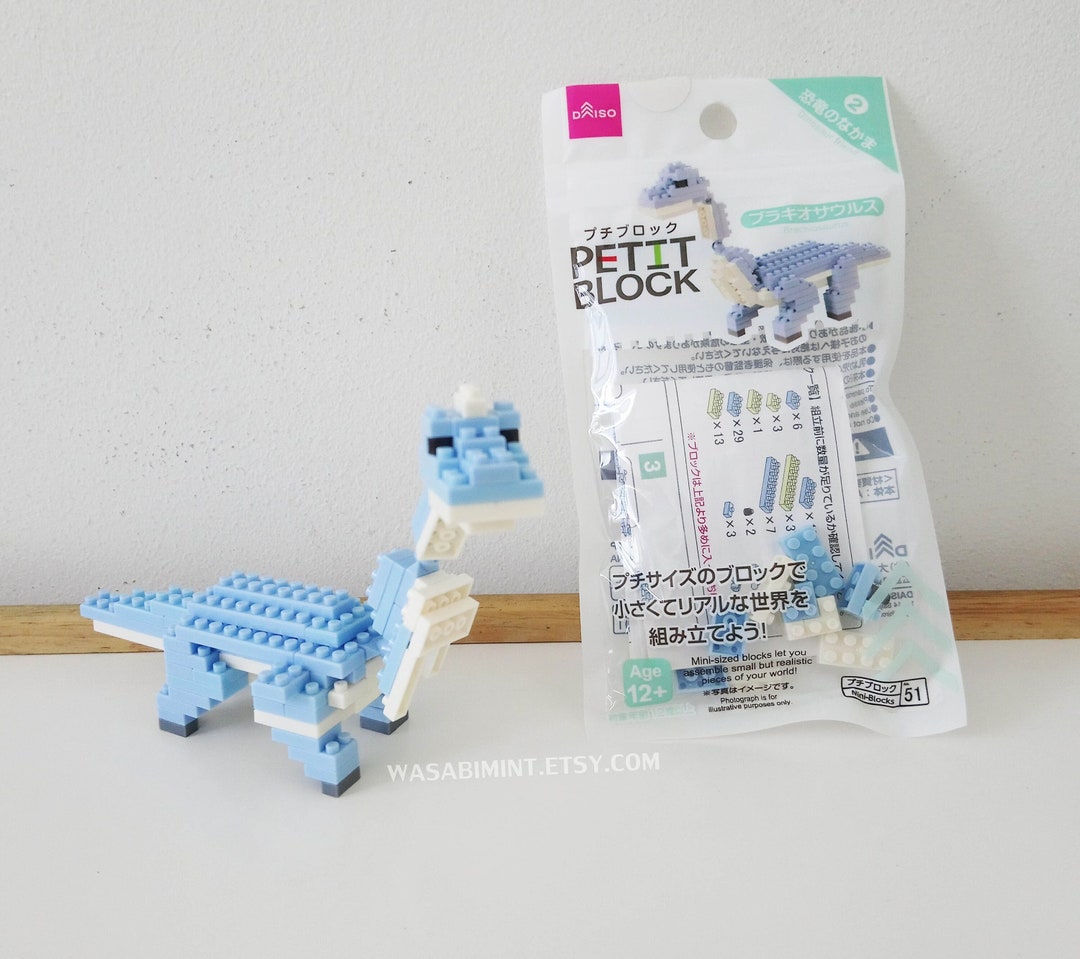 Petit Block Dinosaurs T-rex Brachiosaur Triceratops Stegosaurus ...
