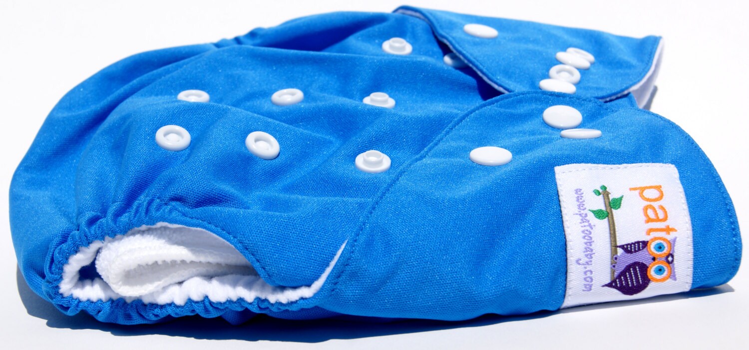 NEW PATOO One Size Fits All REUSABLE Snap Pocket Cloth Nappy - Dark ...