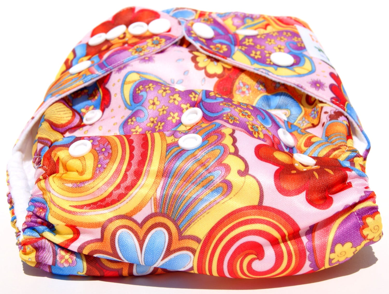 NEW PATOO One Size Fits All REUSABLE Snap Pocket Cloth Nappy - Rainbow ...