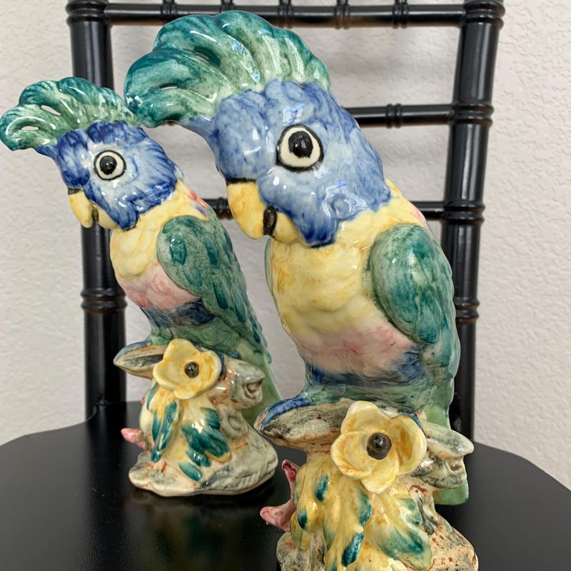 Ceramic Parrot - Etsy