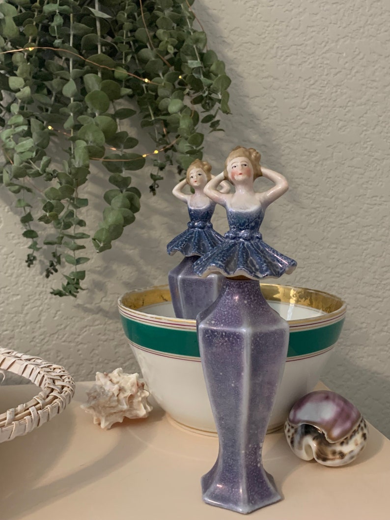 RARE 1920s Bavarian Porcelain Perfume Bottle Female Figure - Etsy