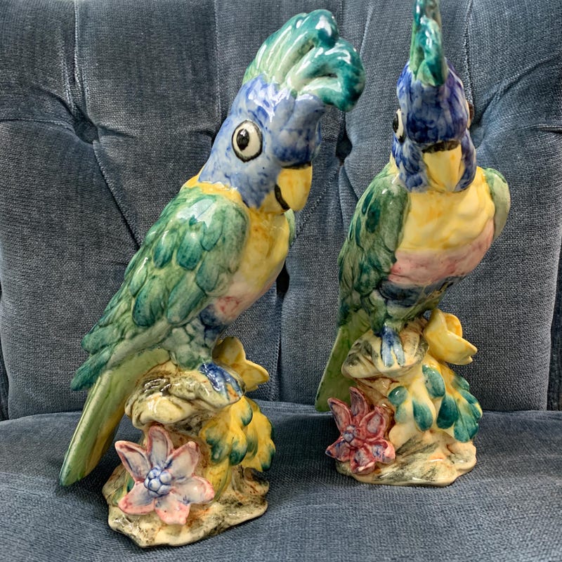 Hand Painted Parrot - Etsy
